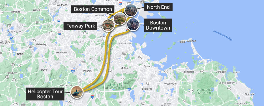 Helicopter Flight of Boston's Night Skyline - Helicopter Tour Boston